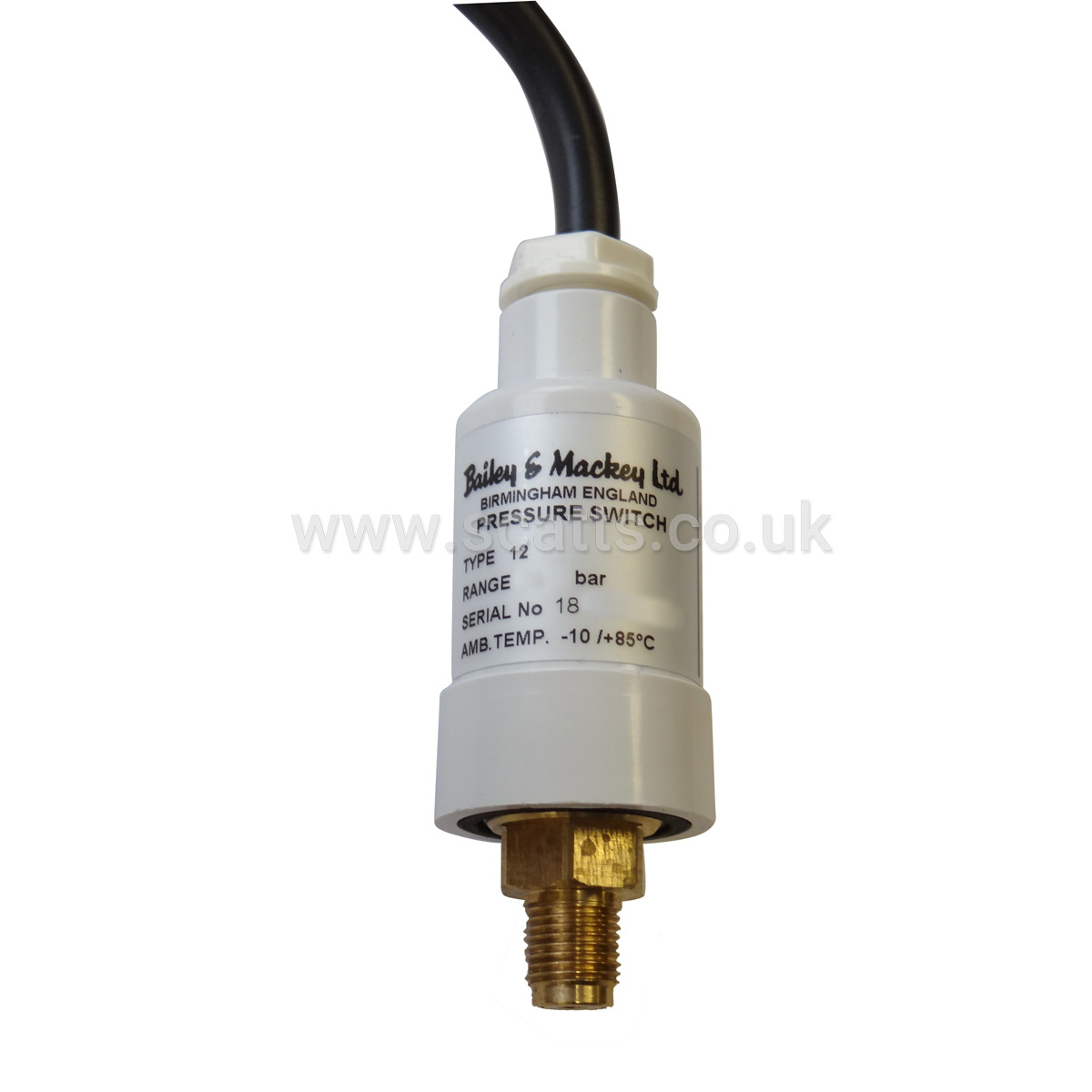 12/S1003 | BAILEY & MACKEY | G1/8" FIXED PRESSURE SWITCH 2TO10BAR