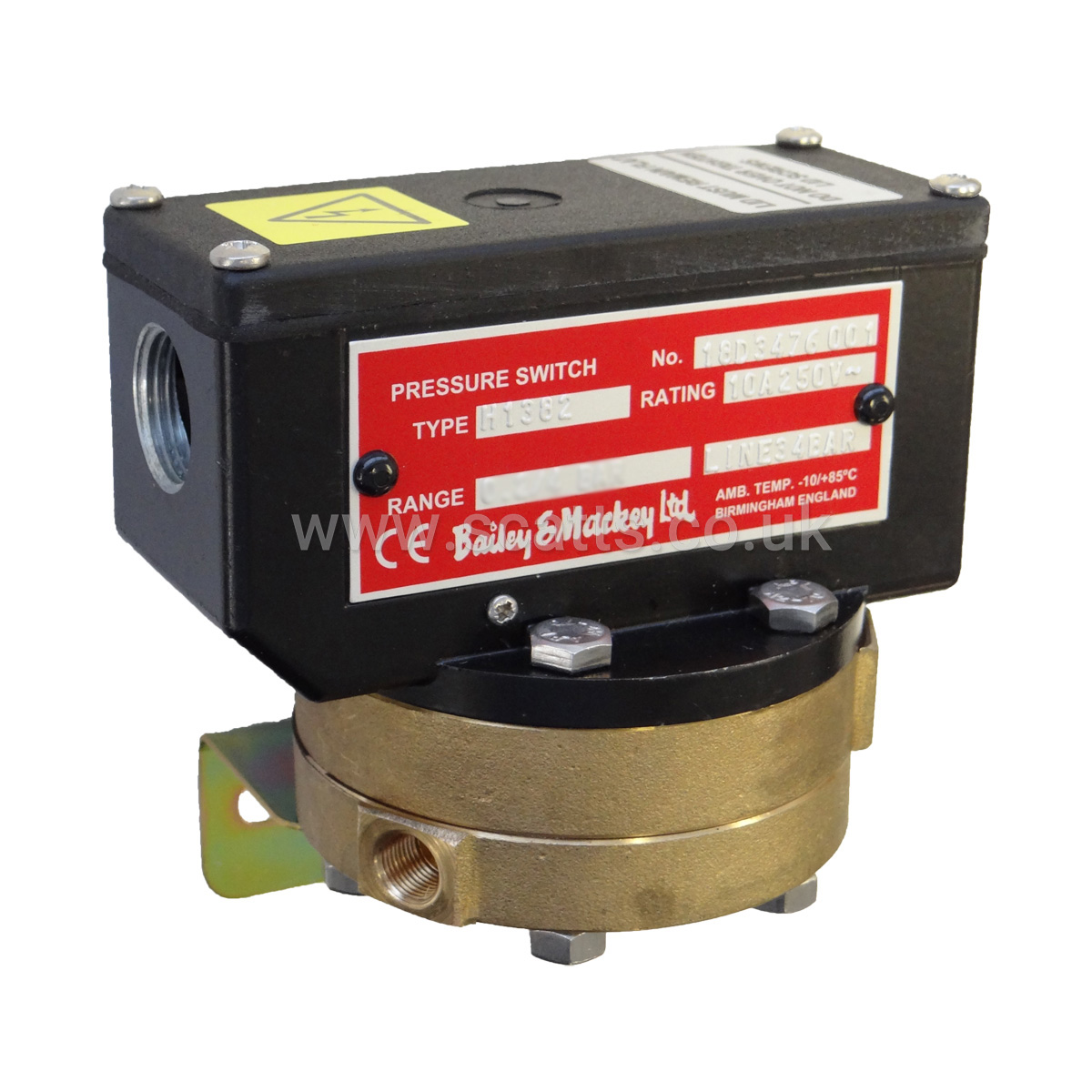 1382/S2053 | BAILEY & MACKEY | G1/4" FIXED PRESSURE SWITCH 0.2TO4 BAR