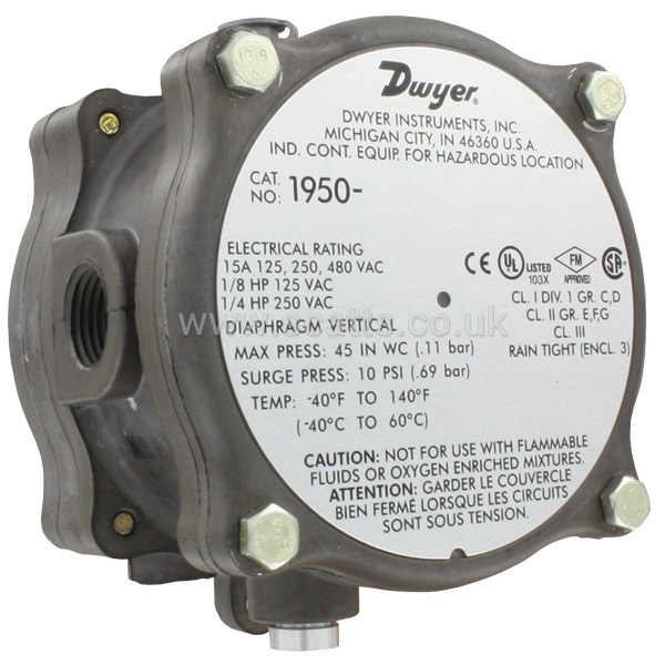 1950G-20-B-24 | DWYER OMEGA | ATEX PRESS.SWITCH 4-20" WC