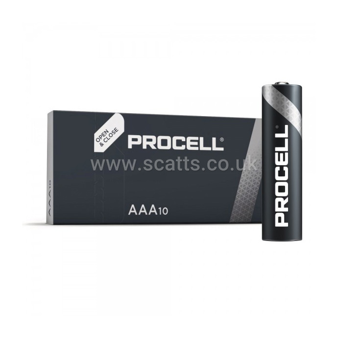 PC2400/PK | DURACELL | PROCELL AAA BATTERIES (PACK OF 10)