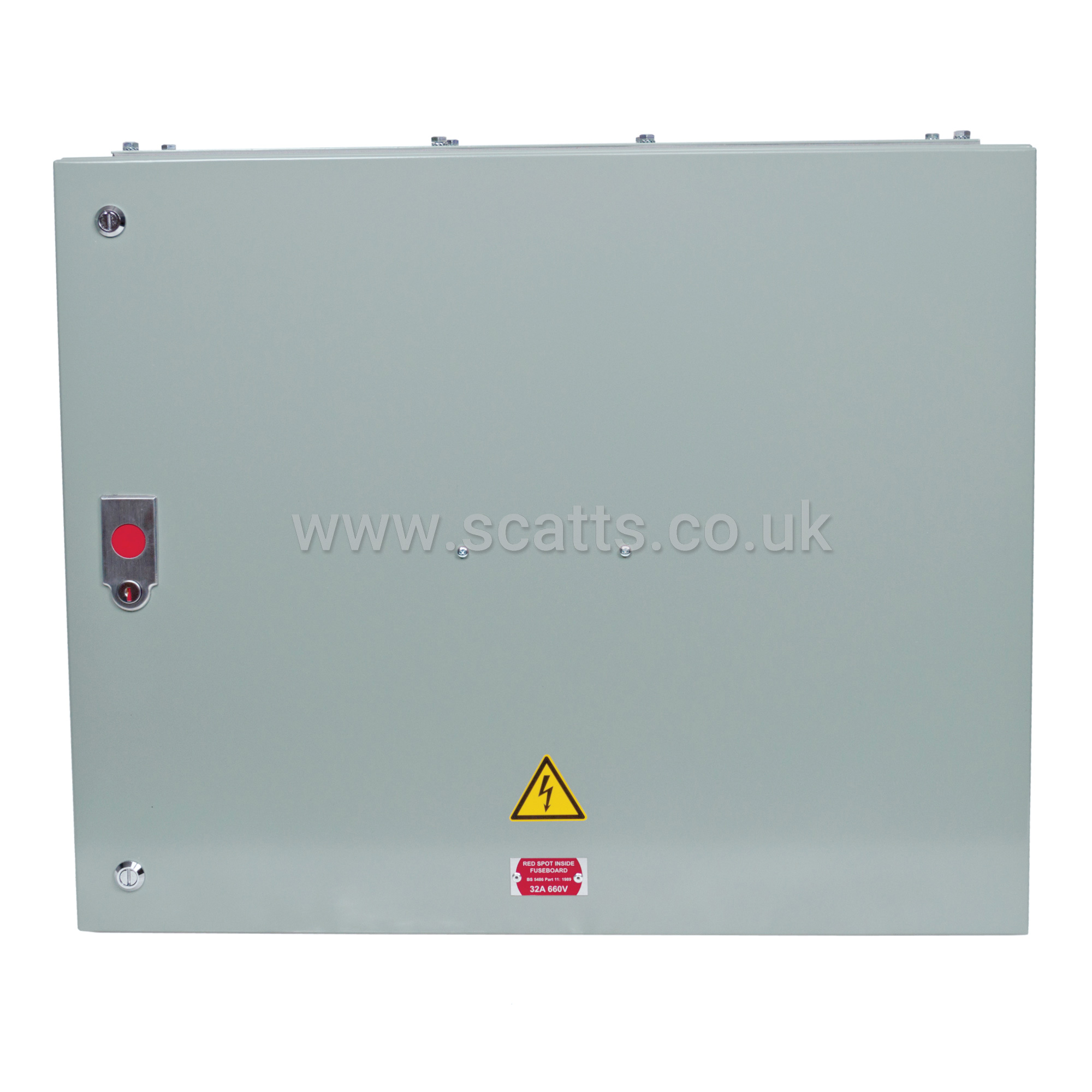 RS32SN12/SJ | RED SPOT INSIDE | STANDARD 32A REDSPOT 12WAY SPN D.B.