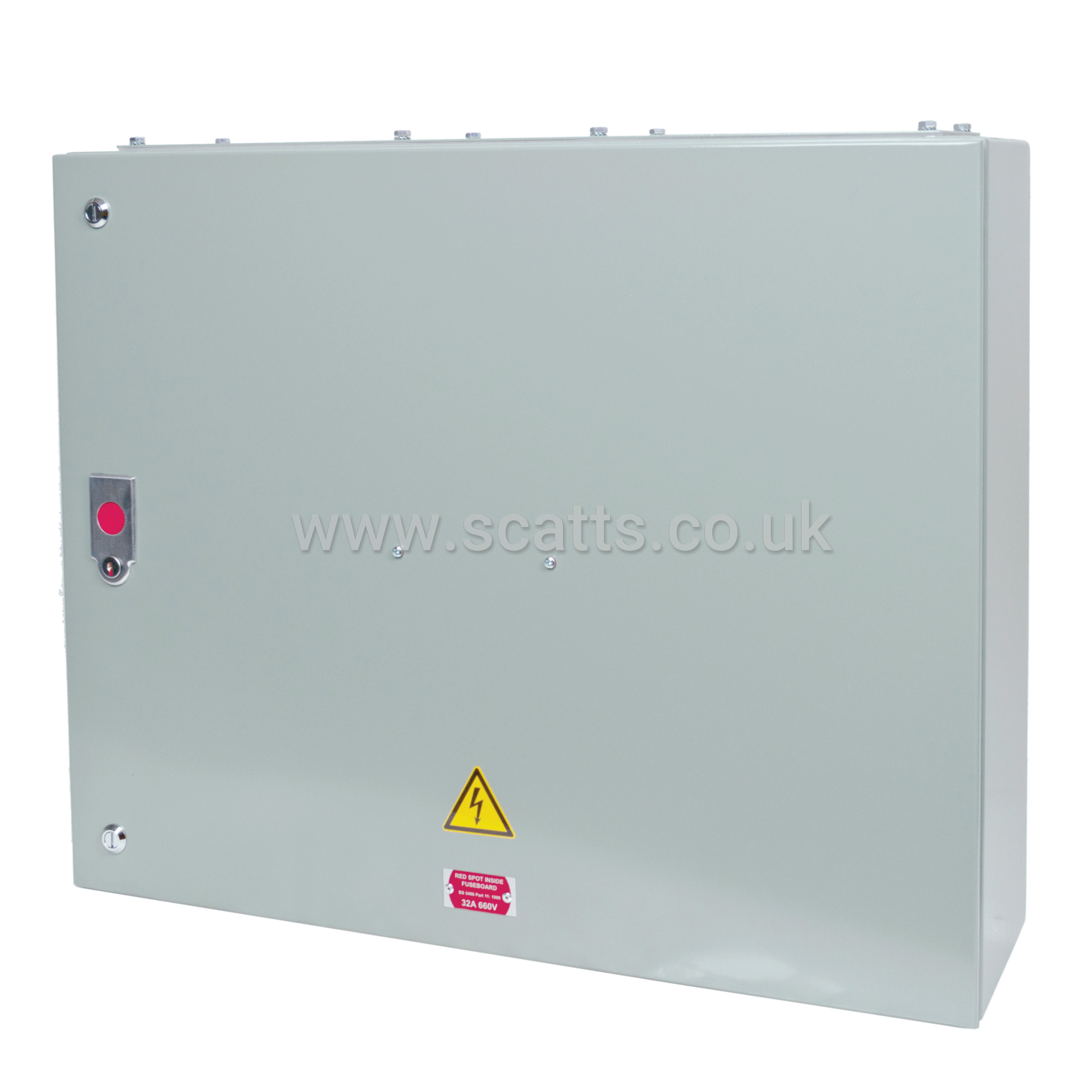 RS32SN12/SJ | RED SPOT INSIDE | STANDARD 32A REDSPOT 12WAY SPN D.B.