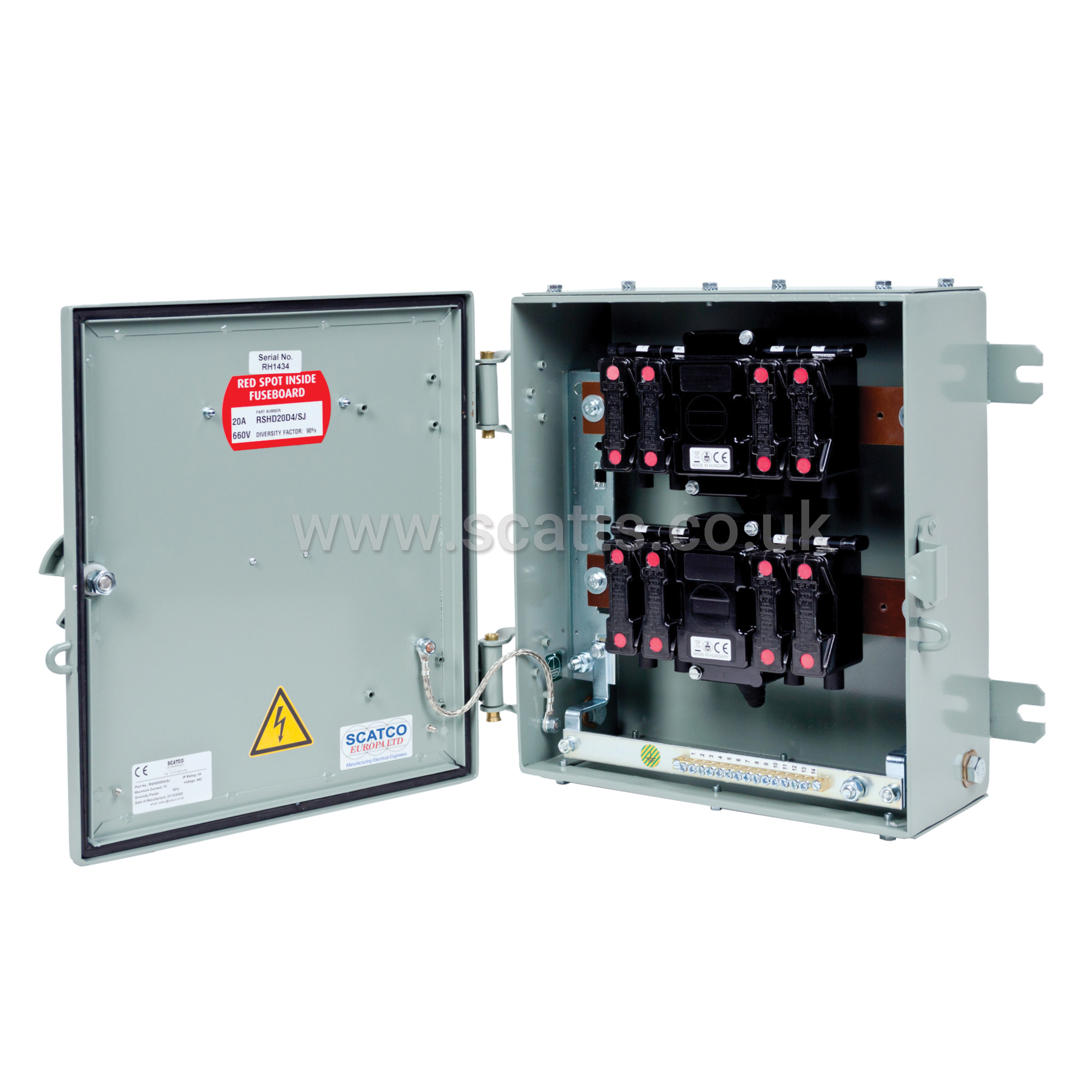 RSHD20D4/SJ | RED SPOT INSIDE | H.D. 20A REDSPOT 4WAY DP D.B.