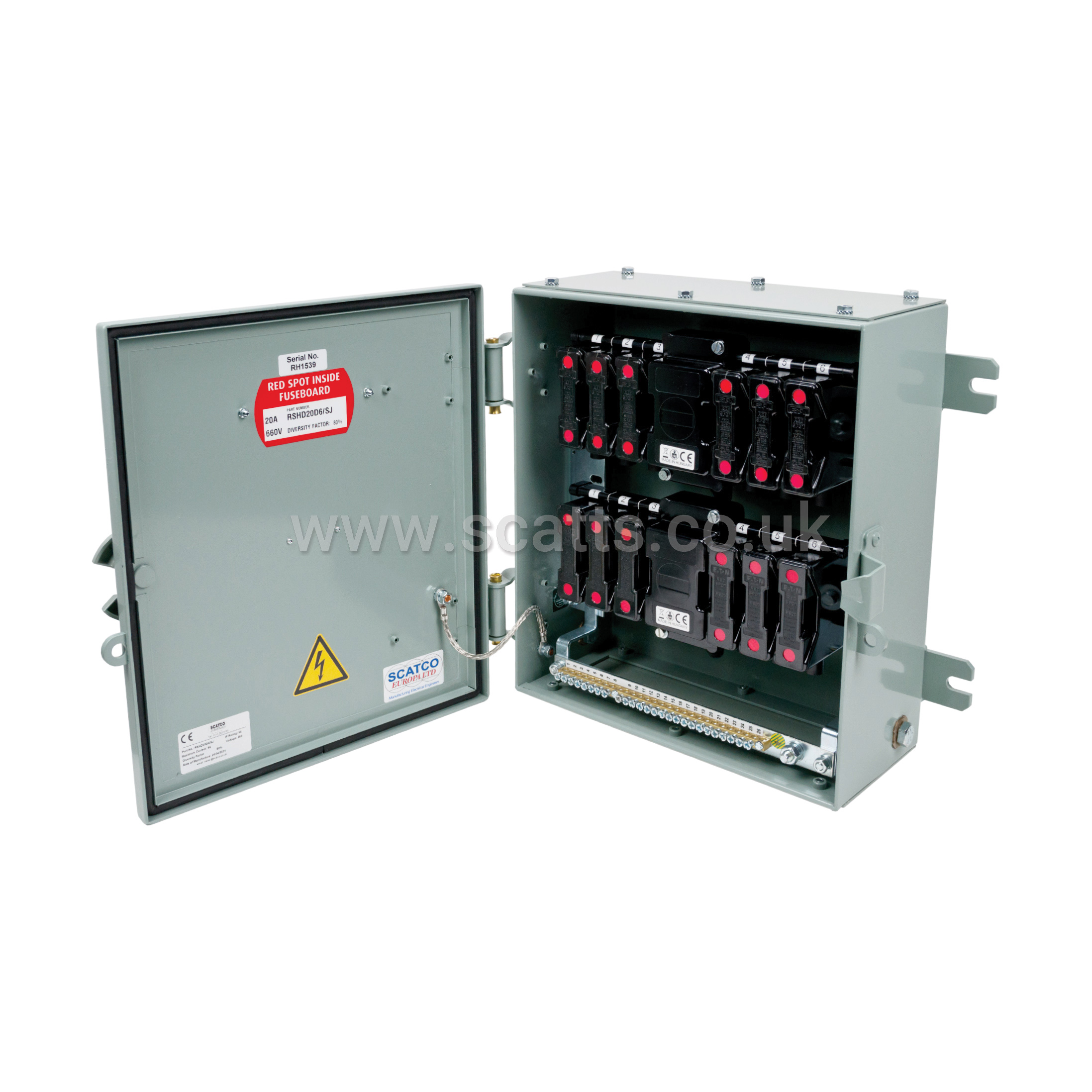 RSHD20D6/SJ | RED SPOT INSIDE | H.D. 20A REDSPOT 6WAY DP D.B.