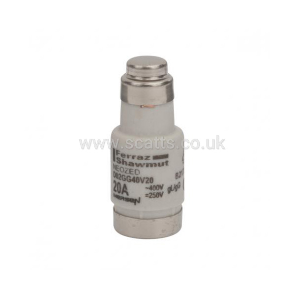 D02GG40V20 | FERRAZ MERSEN | B217742 | NEOZED TYPE DIN FUSE DO2 BLUE