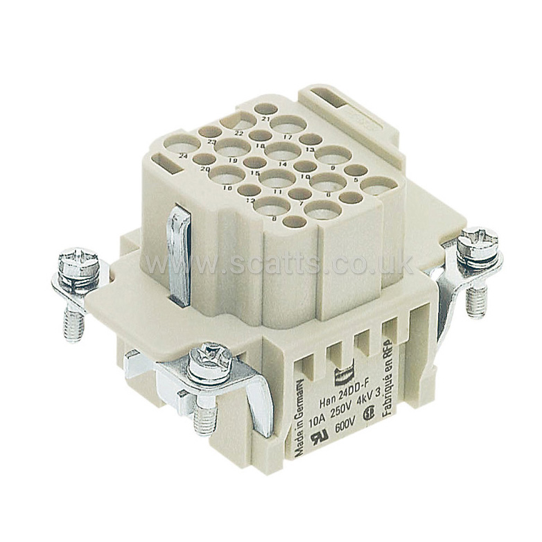 0916-024-3101 | HARTING | 09160243101 | HAN24DD FEMALE INSERT (CRIMP)
