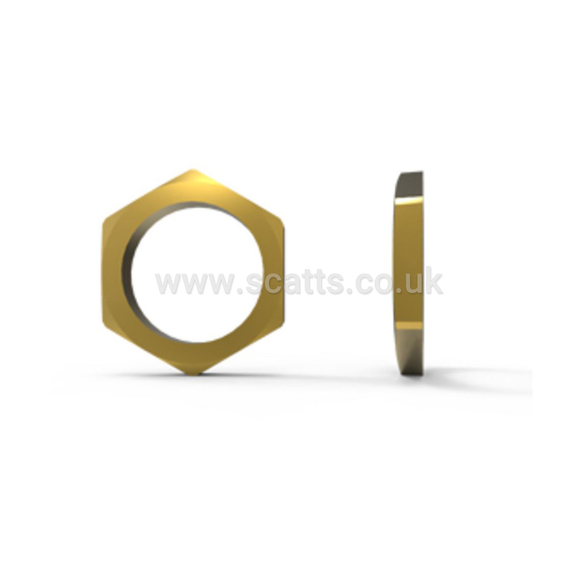 LOCKNUT/40MM | HAWKE | UBLN4 | LOCKNUT - BRASS, M40 FOR C2 GLAND