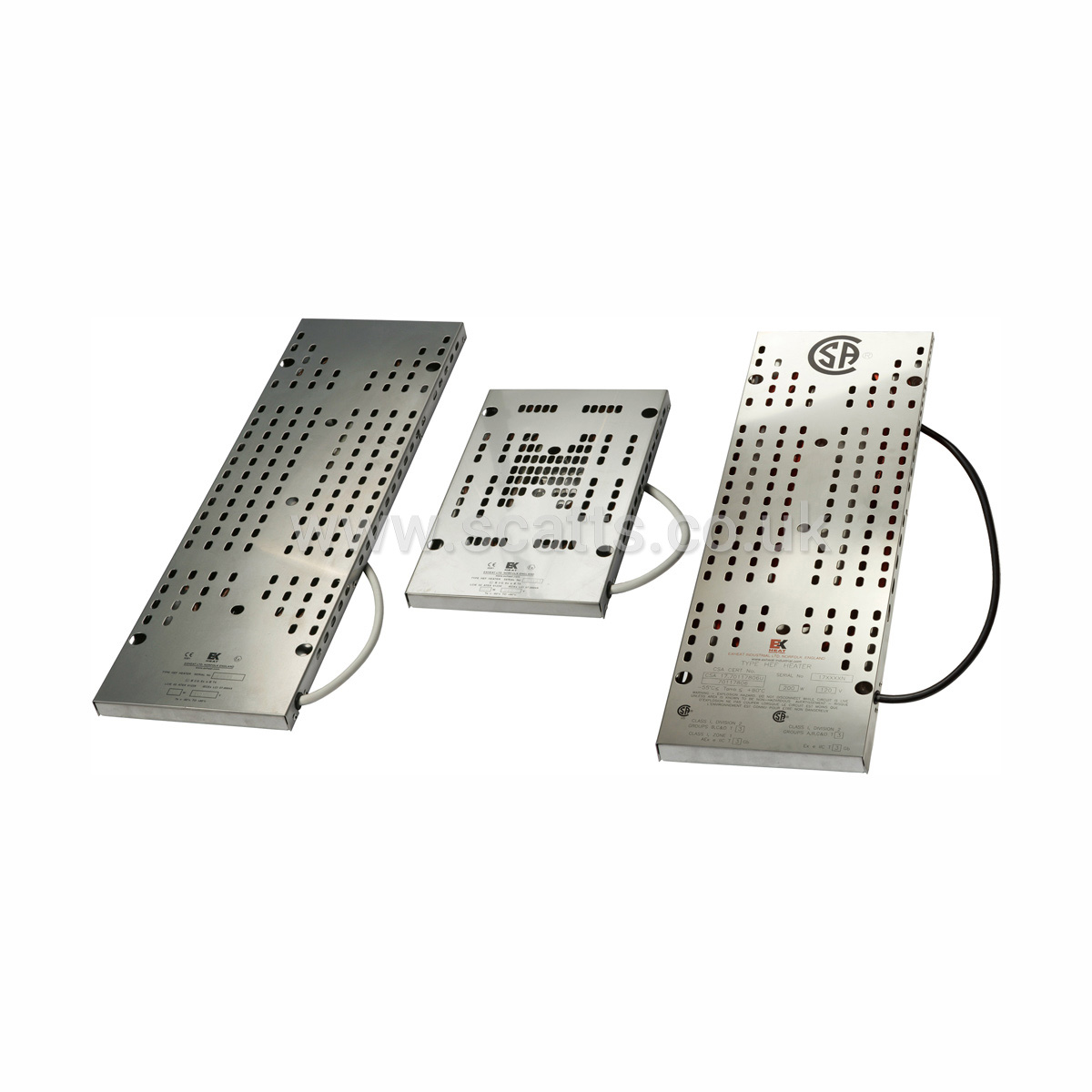 HEF200W/240V+1M | HEATEX | S03702-0200-0-240 | EXE 200W INOX PLATE HEATER