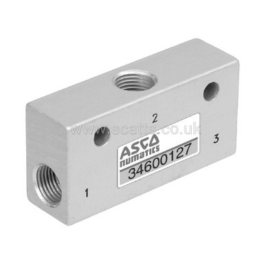 34600127 | JOUCOMATIC NUMATICS | SERIES 346, SHUTTLE VALVE, G1/"BSPP, 0 ...