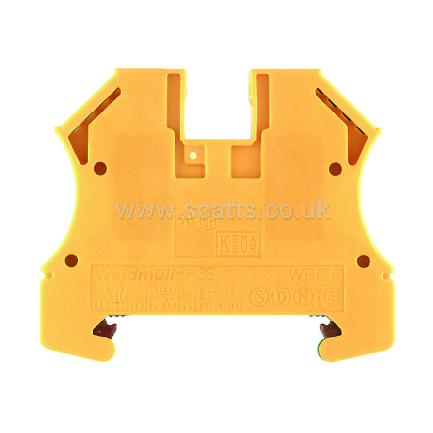 1010200000 | WEIDMULLER KLIPPON | WPE 6 | WPE6 GREEN + YELLOW EARTH ...