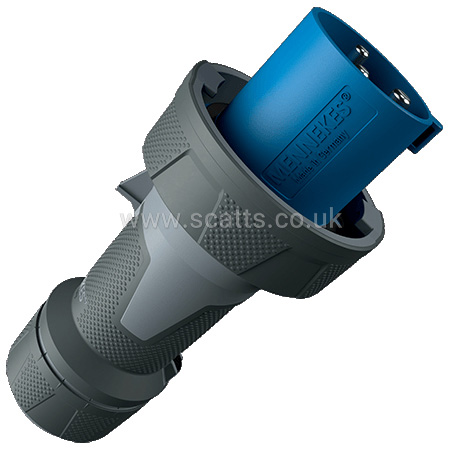 POWP125/13216 | MENNEKES | 13216 | PLUG 125A-6H 2P + E 230V BLUE