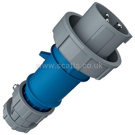 POWP16/3796 | MENNEKES | 3796 | PLUG 16A-6H 2P + E 230V BLUE