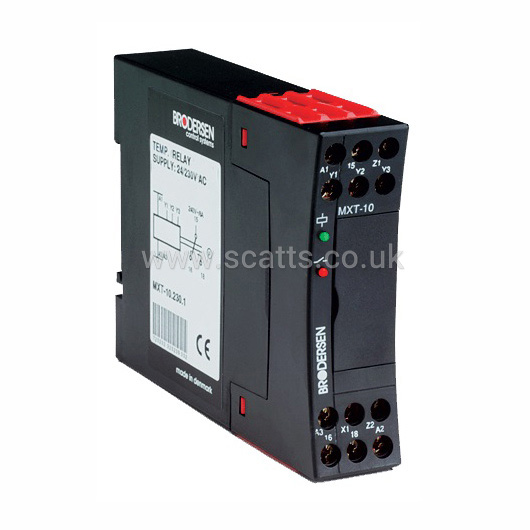 MXT-10.924 | BRODERSEN CONTROLS | PT100 TEMP.CONTROL RELAY 24DC