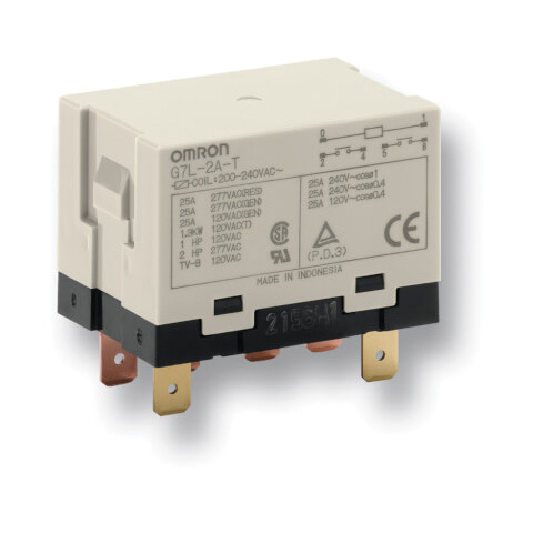 G7L-2A-T/024AC | OMRON | 121621 | 6 TAB POWER RELAY DPST-NO 25A