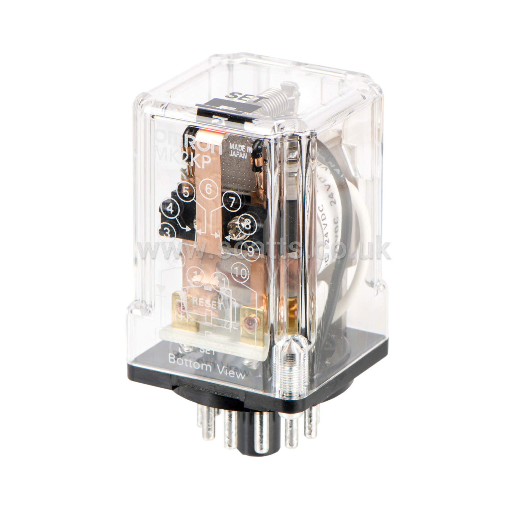 MK2KP/DC024 | OMRON | 114759 | 11 PIN LATCHING RELAY DPDT 10A