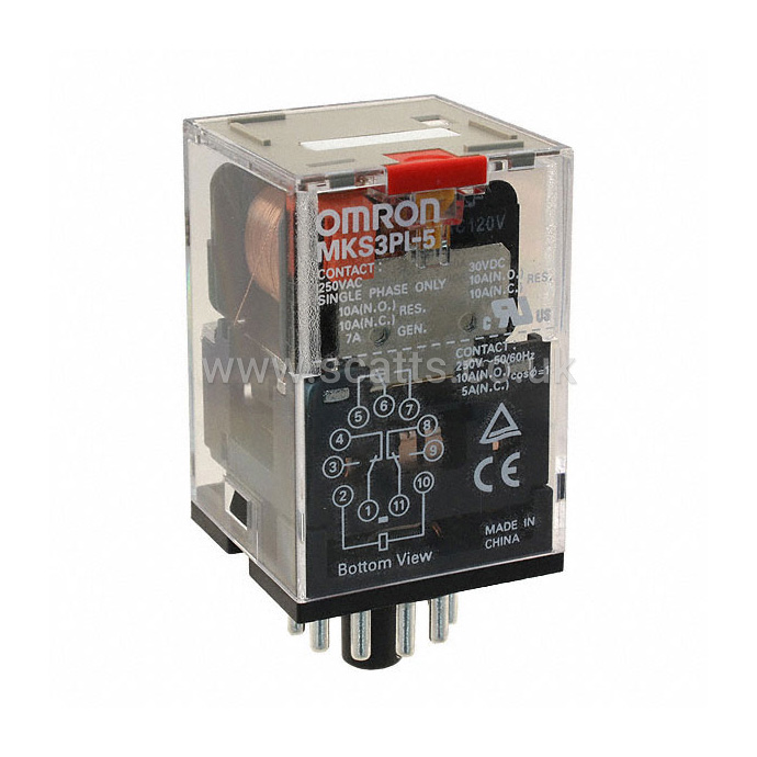 MKS3PI-5/AC110 | OMRON | 376749 / MKSN8473M | 11 PIN RELAY + PUSH ...