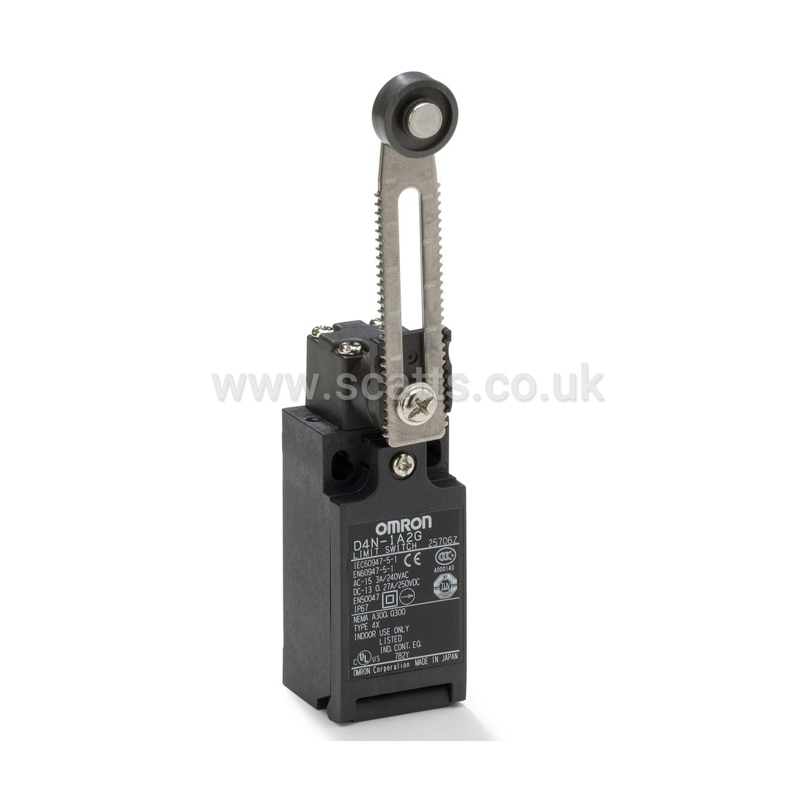 D4N-112G | OMRON | 170140 / D4N 0063R | LIMIT SWITCH-ADJ. ROLLER LEVER