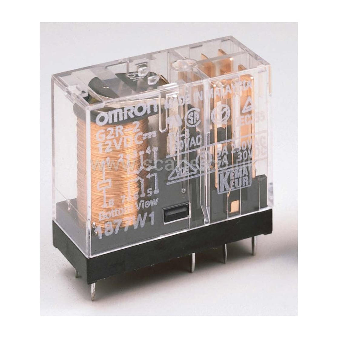 G2R-2/024DC | OMRON | 379219 / G2RN5248H | PCB POWER RELAY 5A DPCO 24V DC