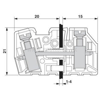 0707086 | PHOENIX CONTACT | HDFK 4 | HDFK4 TERMINAL BLOCK (50)