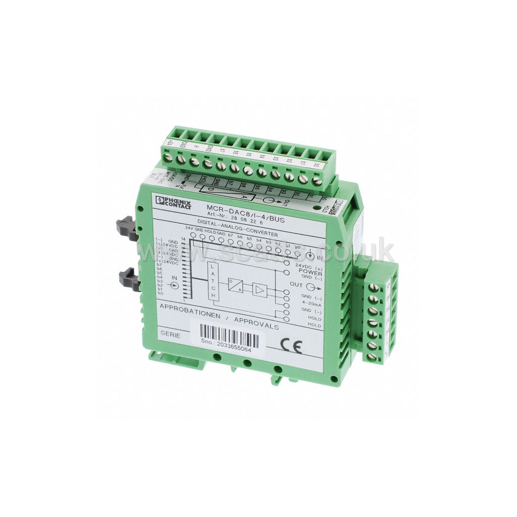 2808226 | PHOENIX CONTACT | MCR-DAC 8-I- 4-BUS | MCR-DAC-8-I-4-BUS A/D ...