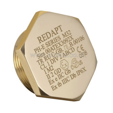 PHE100500 | REDAPT | SPB/HEX/25MM | SERIES PHE, EX STOPPING PLUG ...