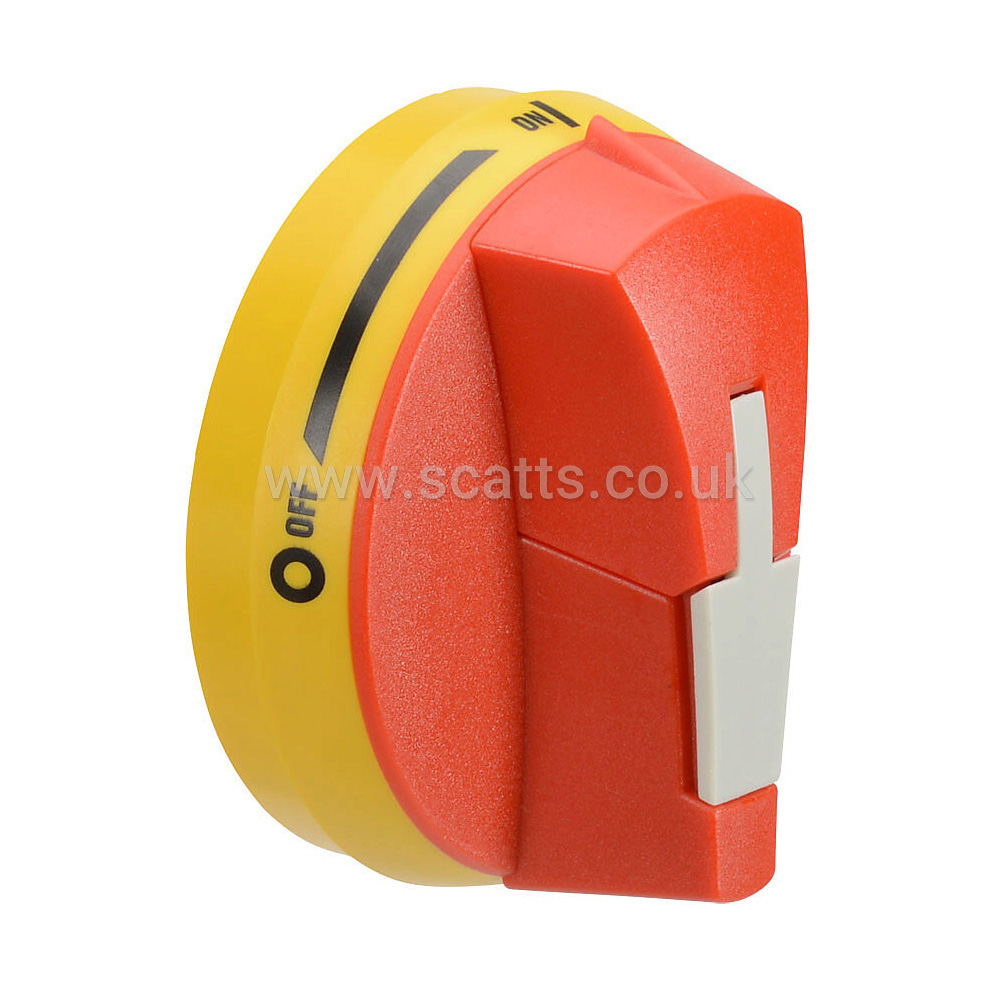 14741111 | SOCOMEC | S00 RED/Y HANDLE (EXT.FRONT&RHS