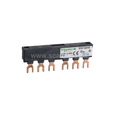 GV2G245 | SCHNEIDER TELEMECANIQUE | SET OF 63A 3-POLE BUSBARS WITH 2 ...
