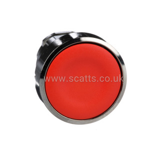 ZB4BA4 | SCHNEIDER TELEMECANIQUE | ZB4 RED FLUSH PUSH BUTTON ACTUATOR