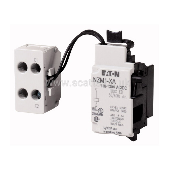 NZM1-XA/415ACDC | EATON MOELLER ELECTRIC | 259728 / NZM1-XA/380-440 ACDC | SHUNT TRIP RELEASE ...