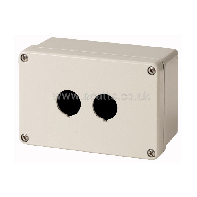 M22-I2M-SAL | EATON MOELLER ELECTRIC | 118459 | TWO HOLE METAL ENCLOSURE