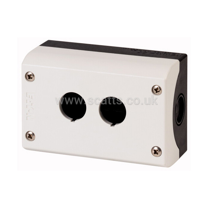M22-I2 | EATON MOELLER ELECTRIC | 216537 | TWO HOLE PLASTIC ENCLOSURE