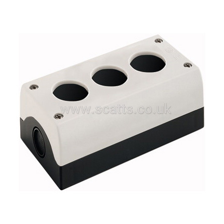 M22-I3 | EATON MOELLER ELECTRIC | 216538 | THREE HOLE PLASTIC ENCLOSURE