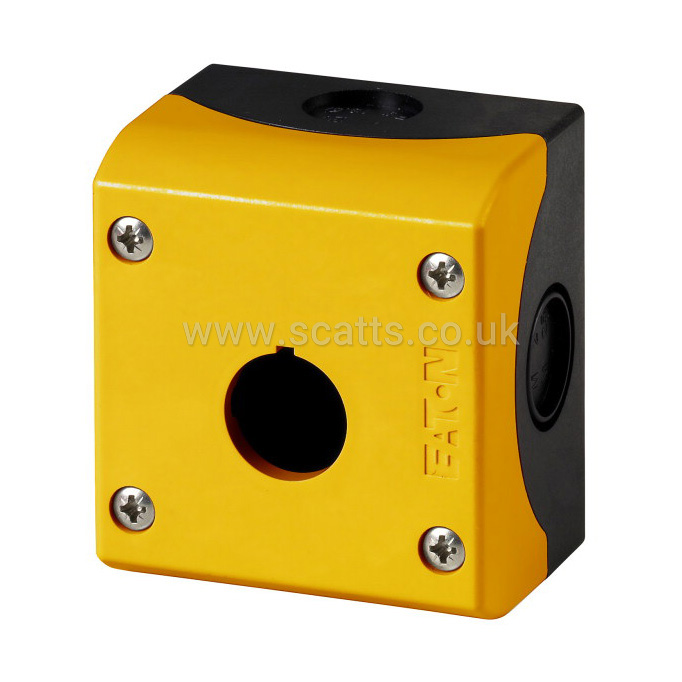 M22-IY1 | EATON MOELLER ELECTRIC | 216536 | ONE HOLE PLASTIC ENCLOSURE YELLOW