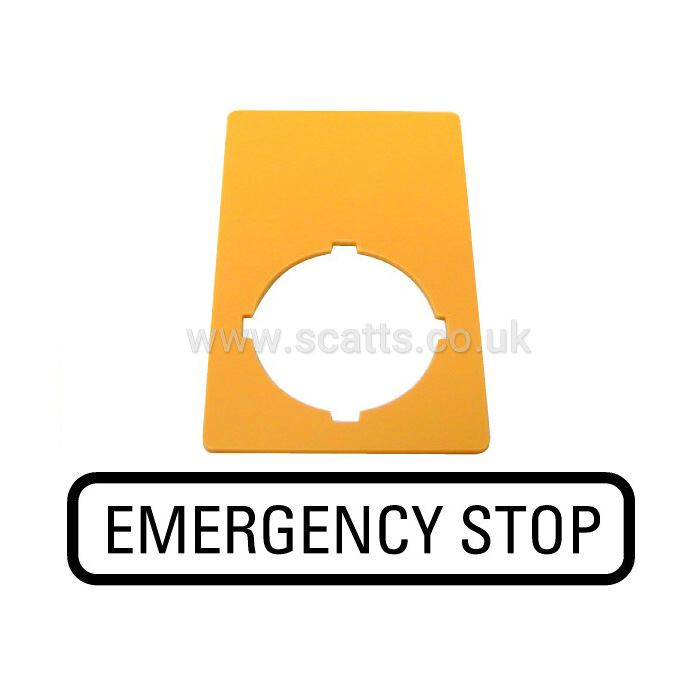 M22-XZK-GB99 | EATON MOELLER ELECTRIC | 216472 | EM.STOP LEGEND 33X50MM
