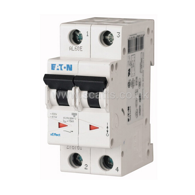 FAZ-D16/2 | EATON MOELLER ELECTRIC | 278783 | 15KA DP MCB 16AMP TYPE D