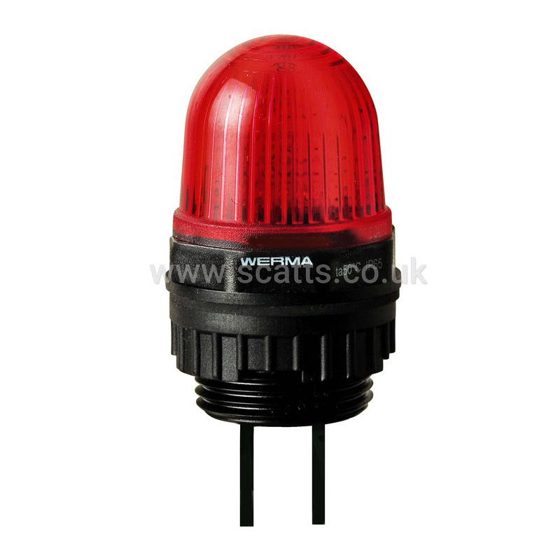 231.100.68 | WERMA | LED PERMANENT BEACON RED 230V AC