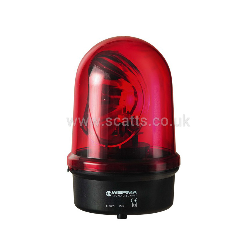 883.100.68 | WERMA | BASE MOUNTING ROTATING BEACON RED 230V AC