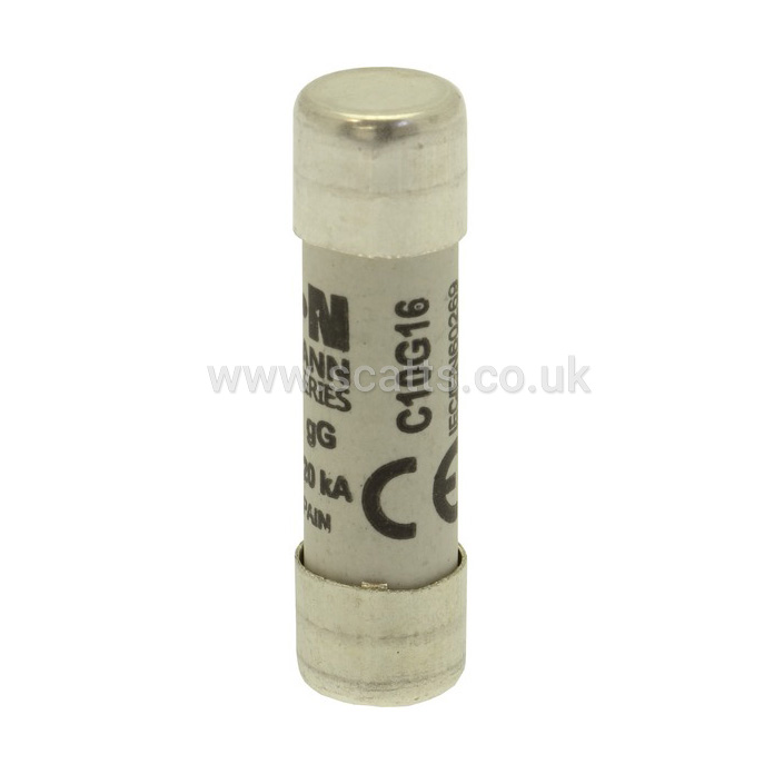 C10G16 | COOPER BUSSMANN | 16A 10X38MM GL HRC FUSE 500V