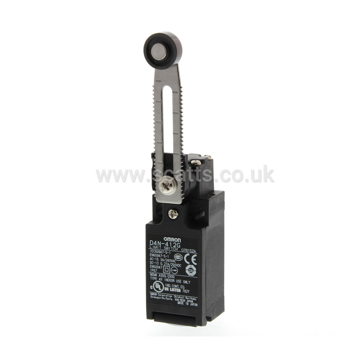 D4N-412G | OMRON | 170142 / D4N 0065E | LIMIT SWITCH-ADJ. ROLLER LEVER