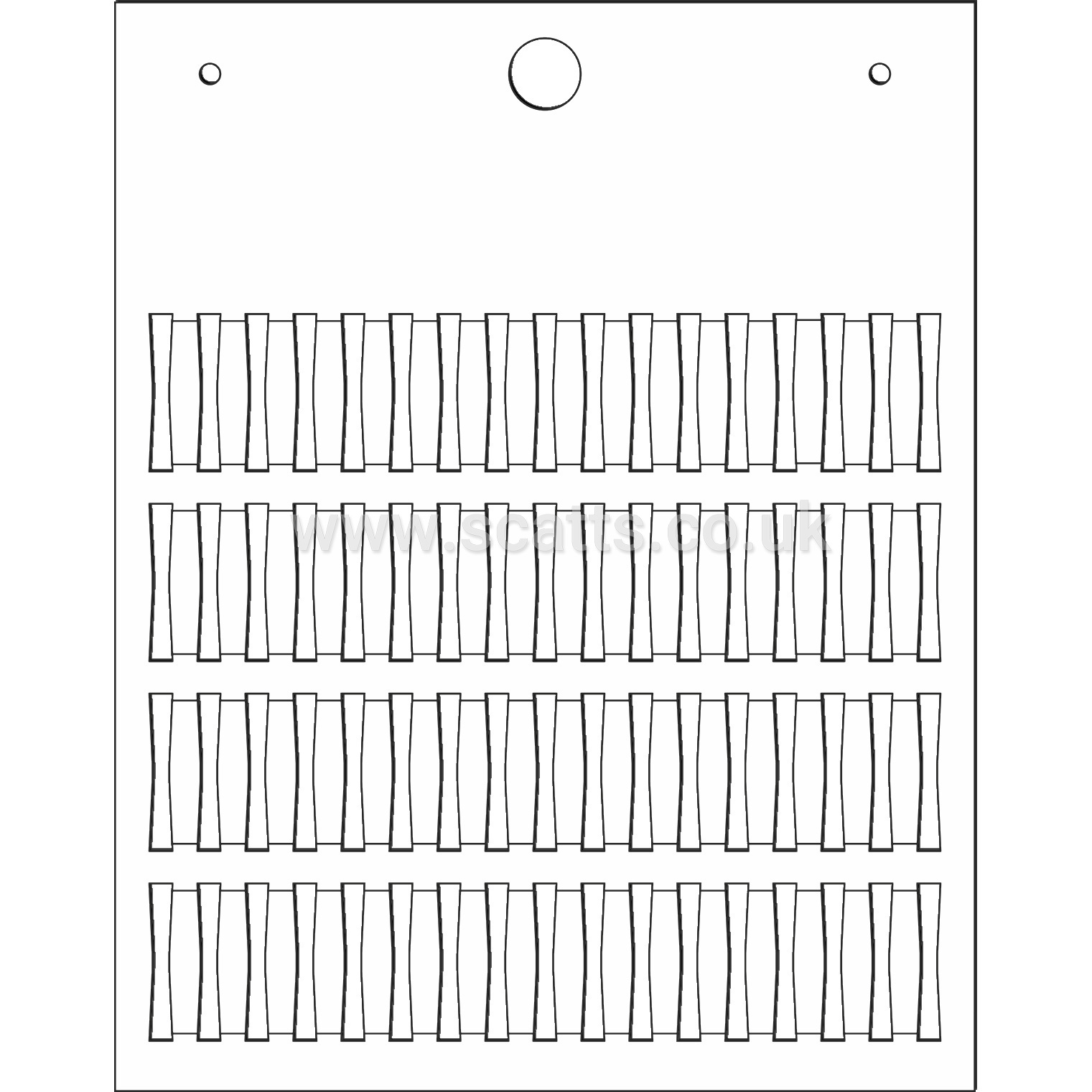 TPMF-42092B/BOX | CEMBRE | 4101302 | WHITE 4MM TAG X 15L (50SHEETX80)