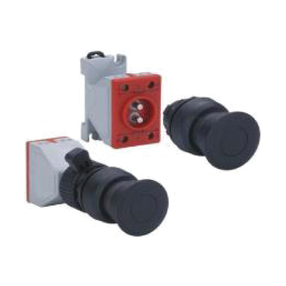 QX-0201-P4-70 | QUINTEX | SERIES QX-0201, EXDE PANEL MUSHROOM HEAD PUSH BUTTON - BLACK, STAYPUT ...