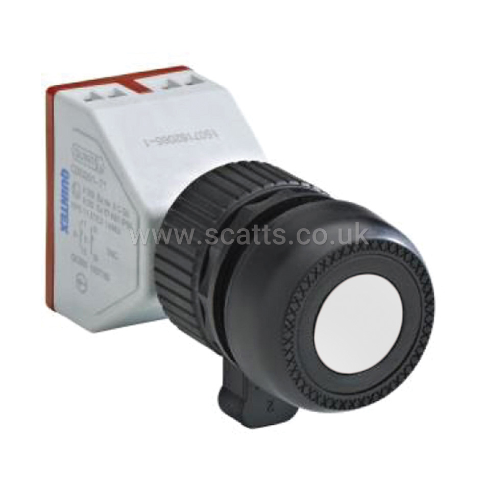 QX-0201-P170/WH | QUINTEX | SERIES QX-0201, EXDE PANEL PUSH BUTTON - WHITE, MOMENTARY, 1NO, 1NC ...
