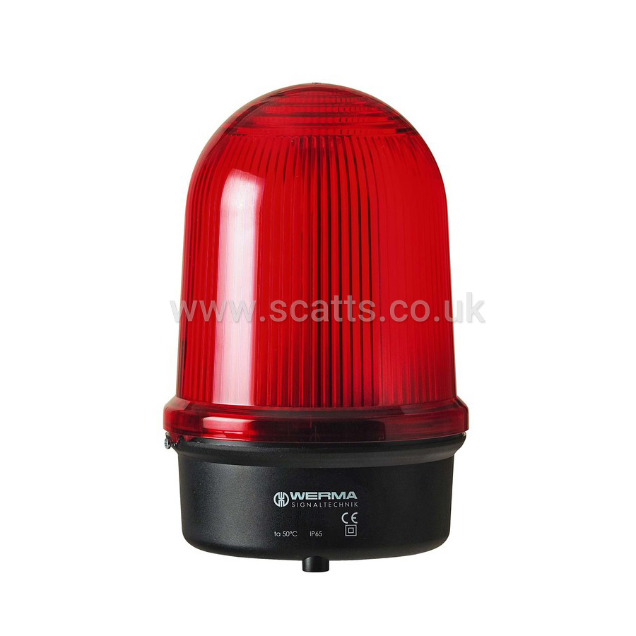 838.100.68 | WERMA | DBL FLASHING BEACON RED 230V AC