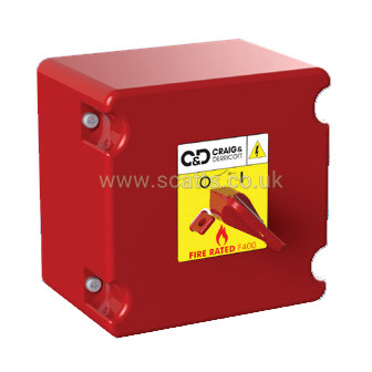 FSDDR0323EB | CRAIG & DERRICOTT | FIRE-RATED 32A 3P + 2EB ISOLATOR ATOR