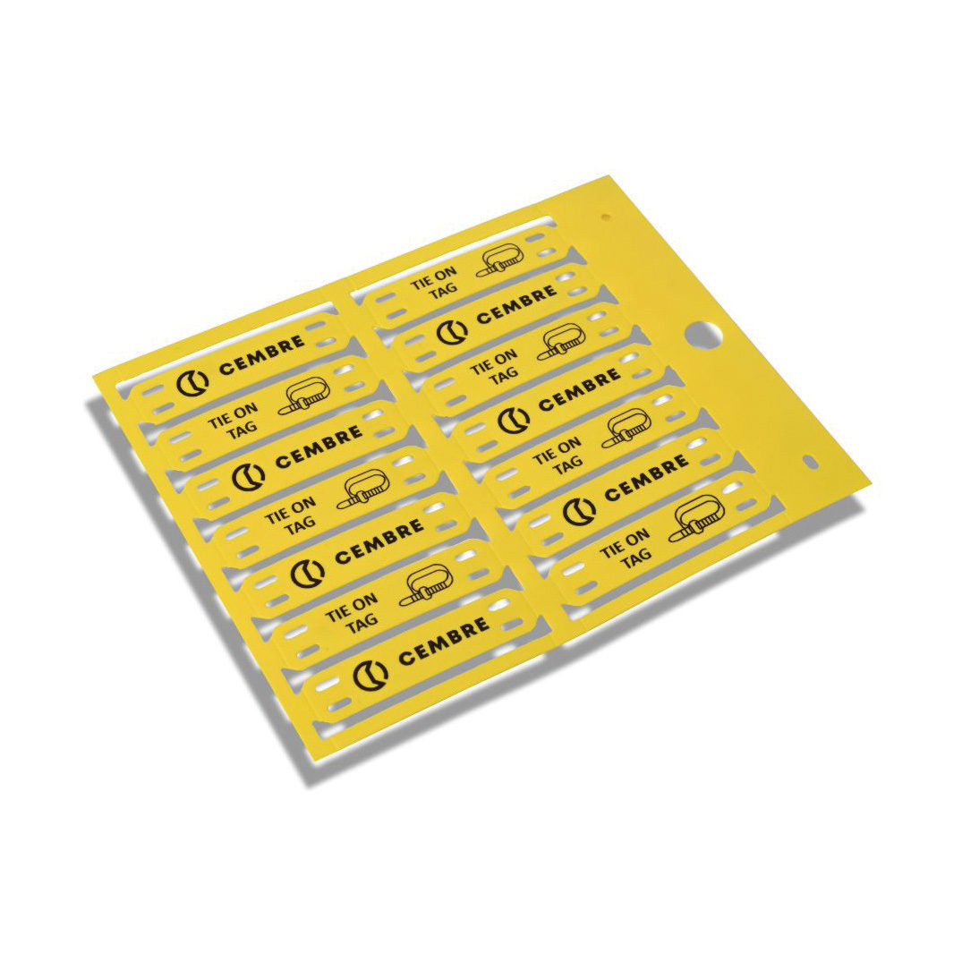 ETF-54142HF/BOX | CEMBRE | 4101589 | YELLOW 13X57 TAGS (50SHEETX14)