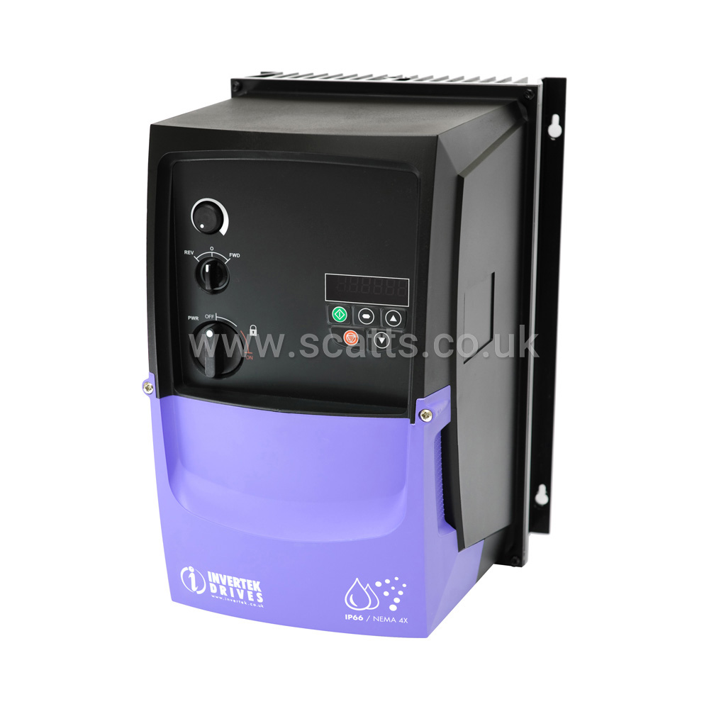 ODE-2-32040-1K04Y | INVERTEK DRIVES | OPTIDRIVE E2, 4.0 kW, 15 A, IP66 ...