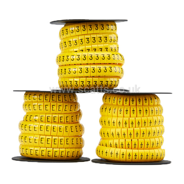 K65BY/N/RL | CRITCHLEY | 13611/N / K65 B/Y N | K TYPE CABLE MARKER FOR ...