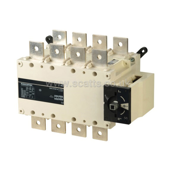 41AC4063 | SOCOMEC | 630A 4P C/O + OFF SWITCH (1-0-11)