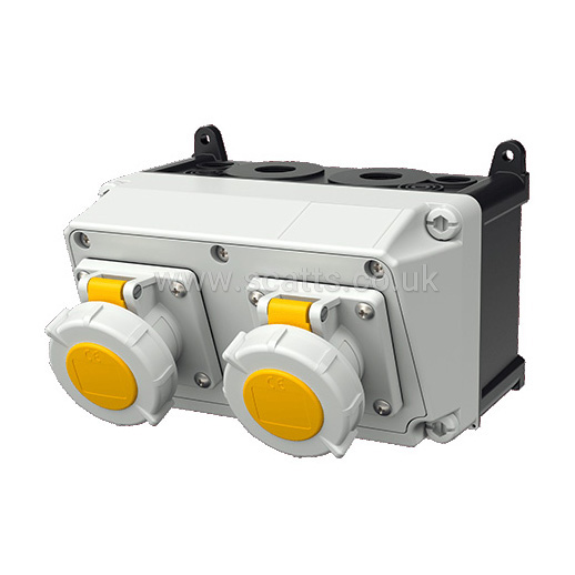 TWMS16/910393 | MENNEKES | 910393 | AMAXX TWIN SOCKET OUTLET 16A-4H 2P ...