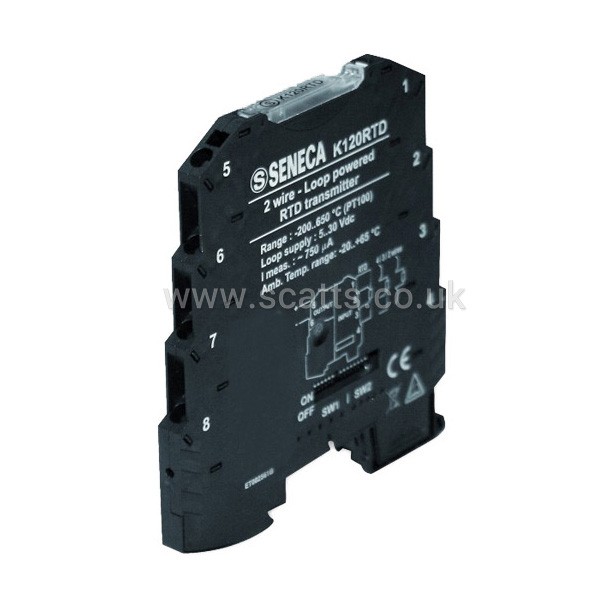 K120RTD | SENECA | LOOP POWER PT100 TO DC CONVERT